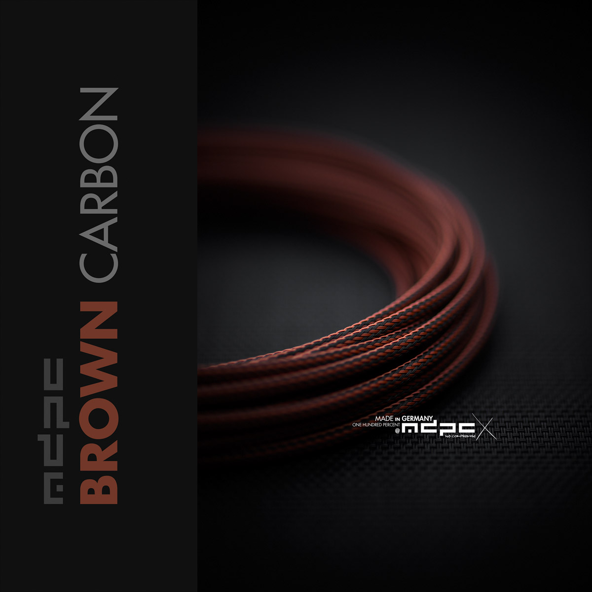 Brown-Carbon Cable Sleeving SMALL | MDPC-X